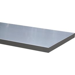 Edelstahl-Arbeitsplatte, f&uuml;r 1 Unterschrank, Breite 680 mm kaiserkraft