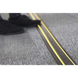 Coba Kabelbr&uuml;cke CABLEPRO, GP1Safety, schwarz / gelb, 1 Kanal, 14 x 7 mm, L&auml;nge 3 m