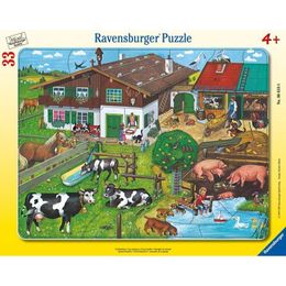 RAVENSBURGER VERLAG Ravensburger Puzzle "Tierfamilien", 33 Teile