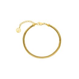 Paul Valentine Avenue Snake Bracelet 14K Gold Plated