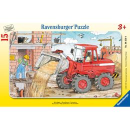 RAVENSBURGER VERLAG Ravensburger Puzzle "Mein Bagger", 15 Teile