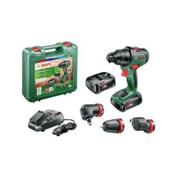 Bosch AdvancedImpact 18 cordless two-speed hammer drill: 2x battery charger accessories