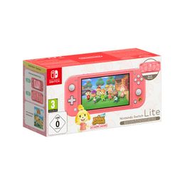Nintendo Switch Lite - Coral inc. Animal Crossing
