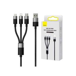 Baseus 3in1 USB cable StarSpeed Series USB-C + Micro + Lightning 3.5A 1.2m (Black)