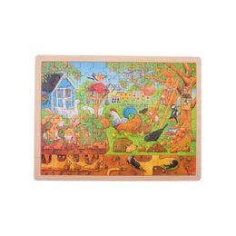 goki Wooden Puzzle - Life in the Garden Holz