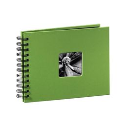 Hama "Fine Art" Spiral Album 24 x 17 cm 50 Black Pages apple green