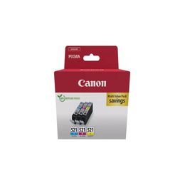 Canon CLI 521 C/M/Y Multi pack - Tintenpatrone Cyan