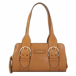 The Bridge Elena Schultertasche Leder 30 cm cognac