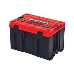 Einhell Systemkoffer E-Case M, Werkzeugkiste schwarz/rot Typ: Koffer Geeignet für: Aufbewahrung und Transport von Werkzeug und Zubehör Material: Polypropylen Kapazität: 90 kg Tragelast