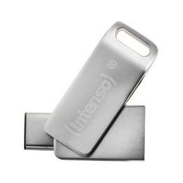 Intenso cMOBILE LINE 128 GB, USB-Stick silber, USB-A 3.2 Gen 1, USB-C 3.2 Gen 1