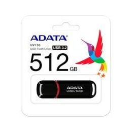 A-DATA UV150 512 GB, USB-Stick schwarz/rot, USB-A 3.2 Gen 1