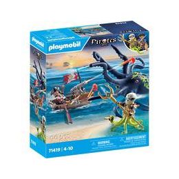 Playmobil 71419 Pirates Kampf gegen den Riesenoktopus, Konstruktionsspielzeug Serie: Pirates Teile: 44 -teilig Altersangabe: von 4 Jahren bis 10 Jahren Material: Kunststoff