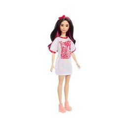 Mattel Barbie Fashionistas-Puppe mit weißem T-Shirt-Kleid Serie: Barbie Fashionistas Art: Puppe Altersangabe: ab 36 Monaten Zielgruppe: Kindergartenkinder