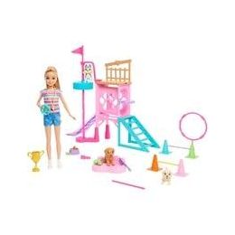 Mattel Barbie Family & Friends Stacie''s Puppy Playground Spielset, Puppe Serie: Barbie Family & Friends Art: Puppe Altersangabe: ab 36 Monaten Zielgruppe: Kindergartenkinder