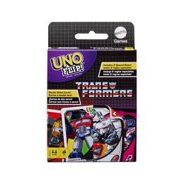 Mattel UNO Flip! Transformers, Kartenspiel Spieleranzahl: 2 - 10 Spieler Spieldauer: 15 Minuten Altersangabe: ab 7 Jahren Serie: Uno