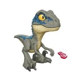 Mattel Jurassic World Mega Roar Velociraptor Blue, Spielfigur