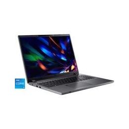 Acer TravelMate P2 (TMP216-51-TCO-594B), Notebook schwarz, Windows 11 Pro 64-Bit, 40.6 cm (16 Zoll), 512 GB SSD Prozessor: Intel Core i5-1335U Grafik: Intel Iris Xe Graphics geeignet Speicher: 16 GB DDR4-Arbeitsspeicher | 512 GB SSD-Festplatte Display: 40,6 cm (16 Zoll)