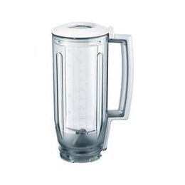 Mixeraufsatz MUZ6MX3, Kunststoff transparent/weiß, 1,5 Liter, für Küchenmaschine MUM6 Material: Kunststoff (BPA-freies Tritan) Kompatibel mit: Bosch MUM6 Fassungsvermögen: 1,5 Liter