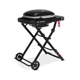 Weber Gasgrill Traveler Compact, Black schwarz, zusammenklappbar Grillrost Material: Gusseisen Leistung: 3,2 kW Grillfläche: 2.150 cm² Heizart: Gas