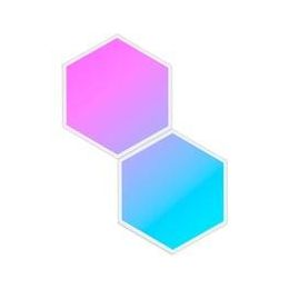 Glide Hexa Light Panels Expansion Pack (2 Panels), LED-Leuchte