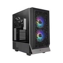 Thermaltake Ceres 300 TG ARGB , Tower-Geh&auml;use schwarz, Tempered Glass