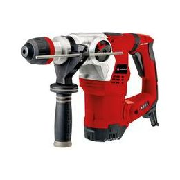 Einhell Bohrhammer TE-RH 32 4F Kit rot/schwarz, 1.250 Watt, inkl. Bohrer, Spitz- und Flachmeißel Leistung/Spannung: 1.250 Watt Drehzahl: 850 U/min Schlagenergie: 5 Joule Werkzeug-Aufnahme: SDS-plus