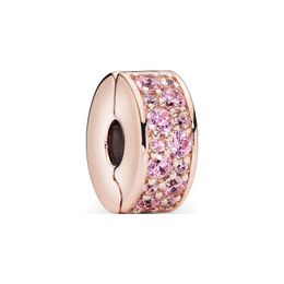 Pandora Charm Moments Rosafarbener Pavé Clip 781817PCZ