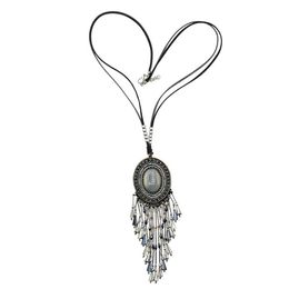 Collezione Alessandro Lange Kette Boho, mit vielen filigranen Anhängern, schwarz