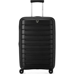 Roncato Hartschalen-Trolley B-FLYING, 67 cm, schwarz, 4 Rollen, mit Volumenerweiterung, schwarz