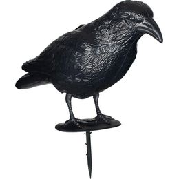 Gardigo Vogel-Schreck Solar Tauben-Abwehr Krähe, schwarz