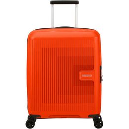 American Tourister® Koffer AEROSTEP Spinner 55 exp, 4 Rollen, Handgepäck-Koffer, Reisekoffer, Hartschalenkoffer TSA-Zahlenschloss, orange