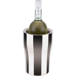 APS Wein- und Sektkühler WAIST, Edelstahl, doppelwandig, Ø 12 cm, silberfarben