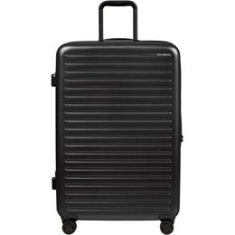 Samsonite Koffer STACKD 75, 4 Rollen, Reisekoffer Hartschalenkoffer Koffer für Flugreisen TSA-Zahlenschloss, schwarz