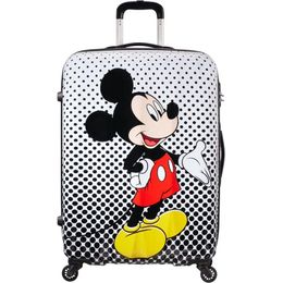 American Tourister® Hartschalen-Trolley Disney Legends, Mickey Mouse Polka Dots, 75 cm, 4 Rollen, Kinderreisekofferr Reisekoffer Aufgabegepäck Zahlenschloss, bunt