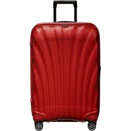 Samsonite Koffer C-LITE 69, 4 Rollen, Reisekoffer Aufgabegepäck Koffer für Flugreisen TSA-Zahlenschloss, rot
