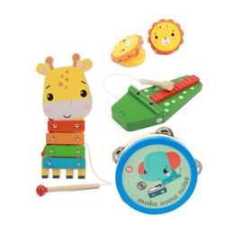 Fisher-Price - Holz-Musikinstrumente 5 Stück Kinderinstrumente Kinderspielzeug