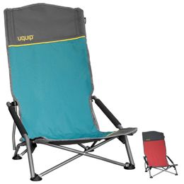 Uquip Strandstuhl Sandy XL Campingstuhl Faltstuhl Klappstuhl Stahl Faltbar 120kg Farbe: red