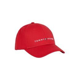Tommy Hilfiger Snapback Cap Essential Cap Kinder Essential verstellbare Cap mit Branding, rot