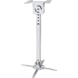 Manhattan 424851 Beamer-Deckenhalterung Neigbar, Drehbar Boden-/Deckenabstand (max.): 77 cm Silber