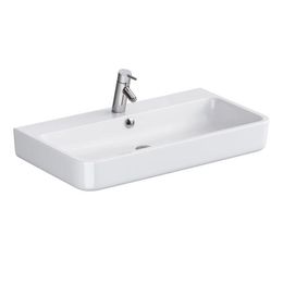 Neuesbad Serie 200 Keramik Waschtisch, B:810, T:465, H:155mm, weiss mit Beschichtung