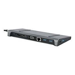 Gembird Cablexpert A-CM-COMBO9-02 - Dockingstation - USB-C 3.1 - VGA, HDMI - 1GbE