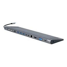 Gembird Cablexpert A-CM-COMBO9-01 - Dockingstation - USB-C 3.1 - VGA, HDMI - 1GbE