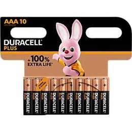 Batterien Duracell Plus Extra Life, Micro AAA, Spannung 1,5 V, 10 Stück