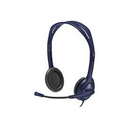 Logitech - Headset - On-Ear - kabelgebunden - 3,5 mm Stecker - Mitternachtsblau