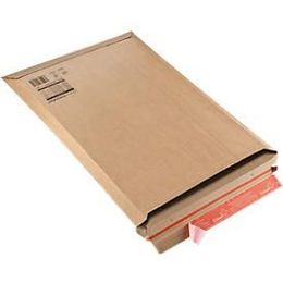 Versandtaschen Colompac, Wellpappe, haftklebend, recyclebar, 20 Stück, B 340 x H 500 mm, braun