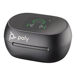 HP Poly Voyager Free 60+ UC - True Wireless-Kopfhörer mit Mikrofon - im Ohr - aktive Rauschunterdrückung - Adapter USB-A via Bluetooth - Carbon Black