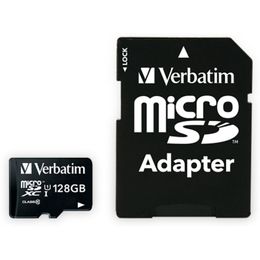 Verbatim MicroSDXC Card Premium, 128 GB, Class 10, inkl. Adapter