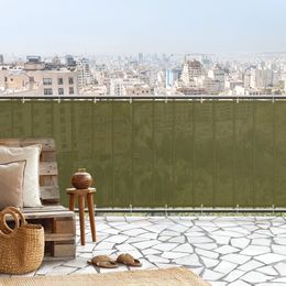 Balkon Sichtschutz Olive Grün