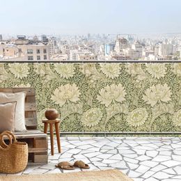 Balkon Sichtschutz William Morris Muster - Große Blüten