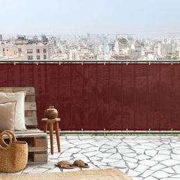 Balkon Sichtschutz Dunkel Rot
